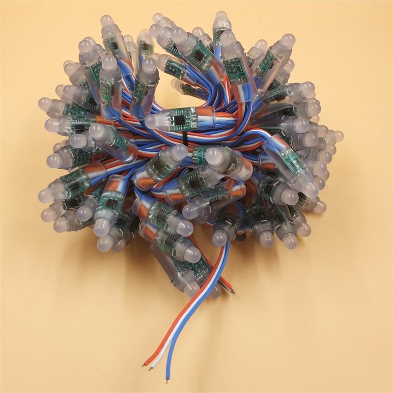 18awg 100 pcs/string DC12V Smart WS2811 Bullet led... – Vicedeal