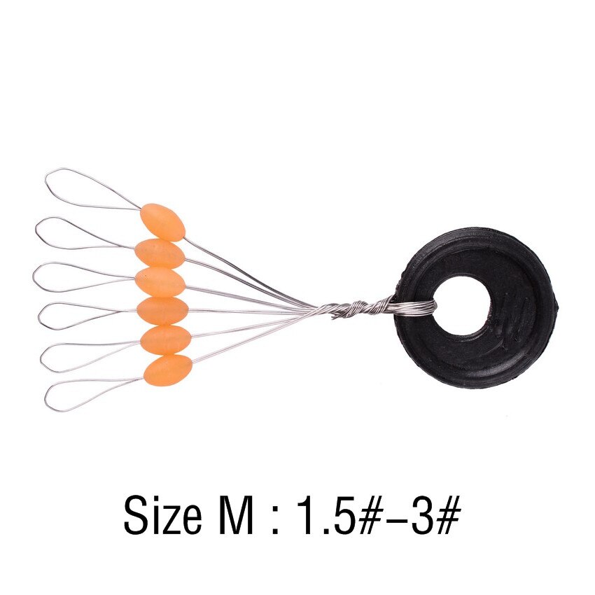 600 stücke = 100 Gruppen Float Schwarz Gummi Stopp... – Vicedeal