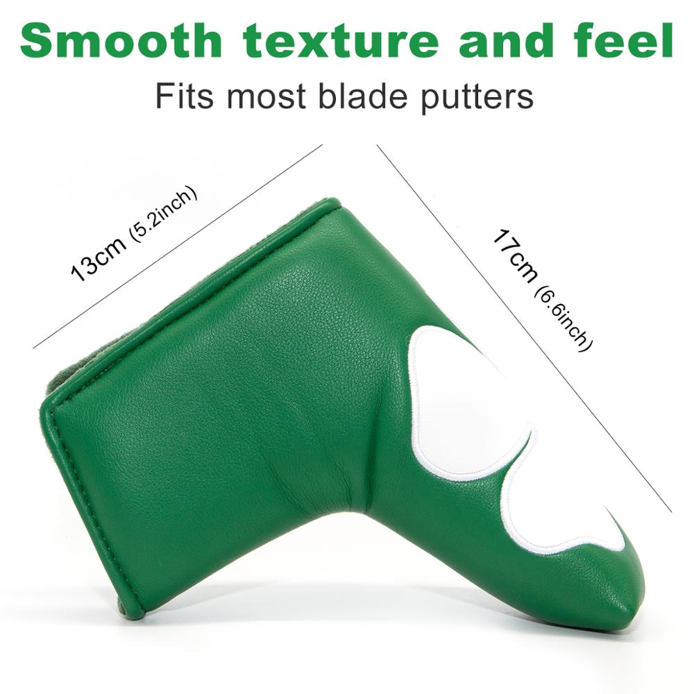 Lucky Four Leaf Clover Leather Golf Putter Cover G... – Grandado