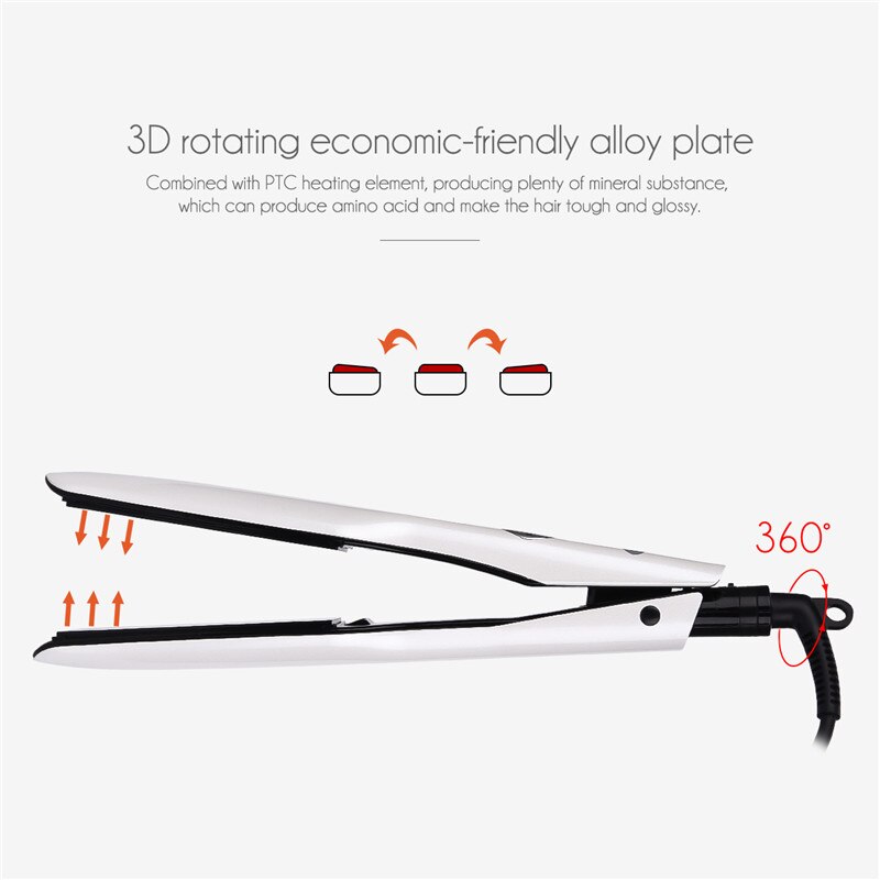 Hair Straightener 3D Floating Flat Iron 1.73in Wid... – Vicedeal