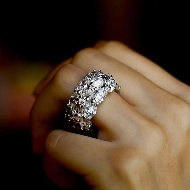#39 bling bling gifteringer til kvinner med oval k... – Grandado