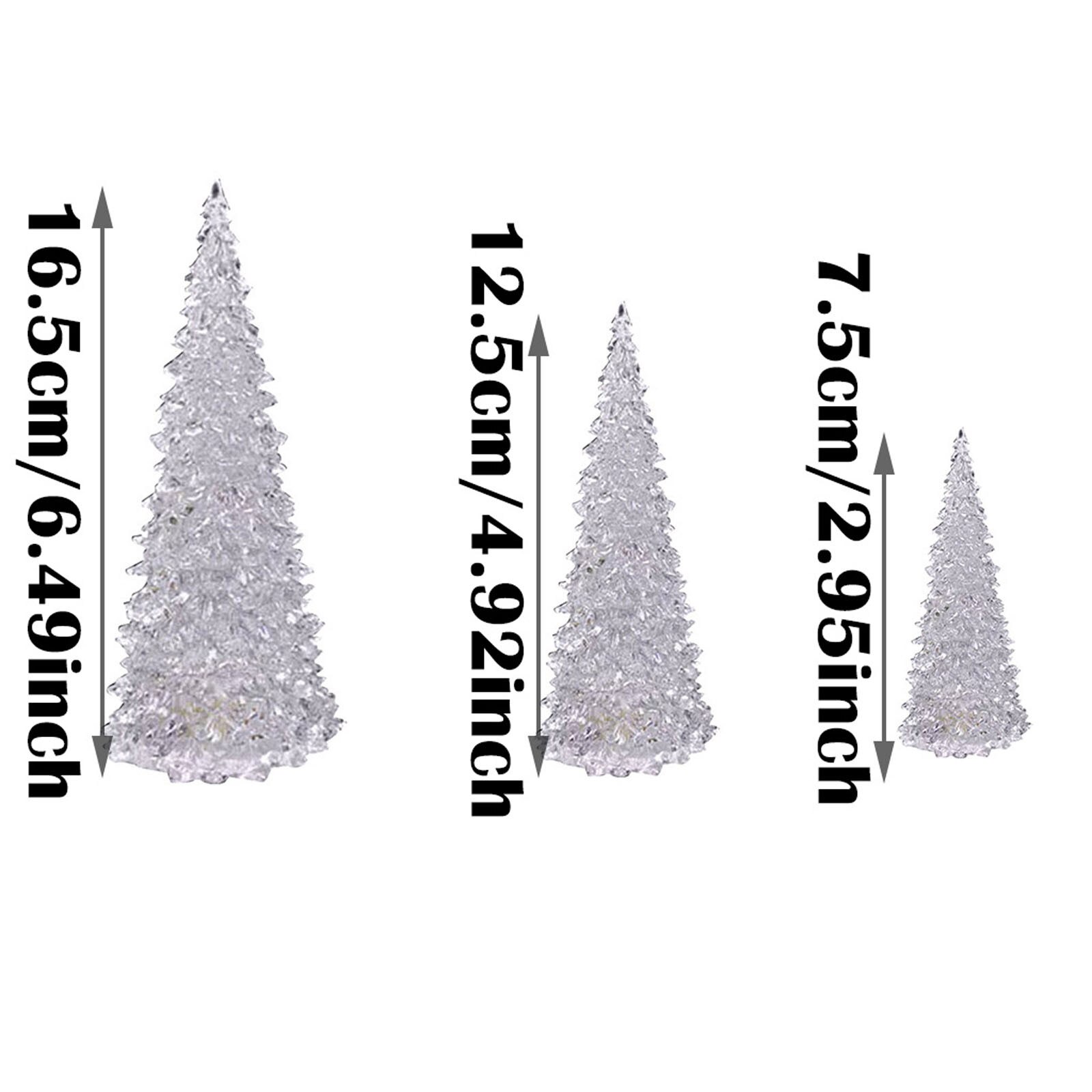 1 Piece Christmas Tree Colorful Led Acrylic Night ... – Grandado