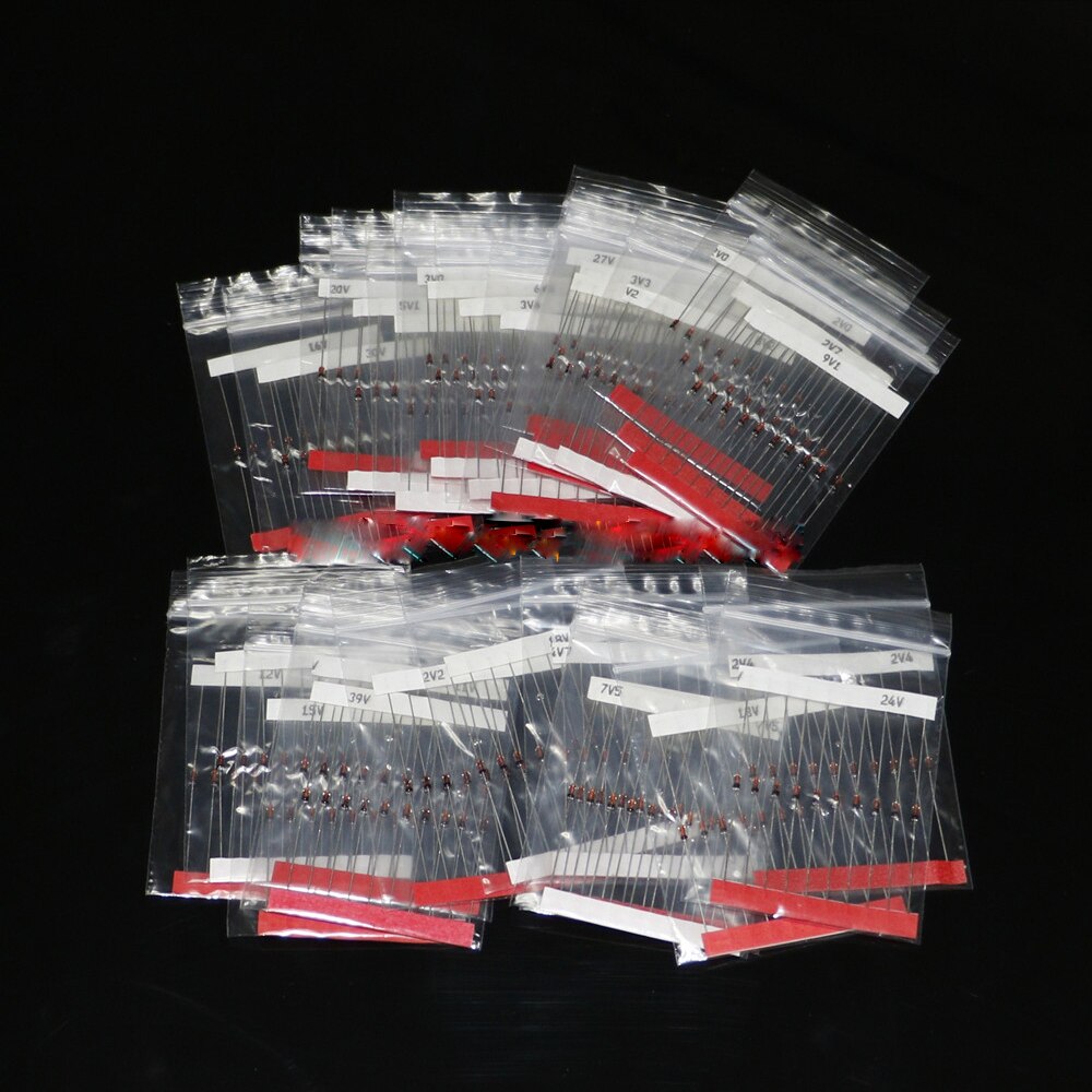 300pcs/lot 30 kinds 1/2W 0.5W (2V-39V) Zener diode... – Grandado