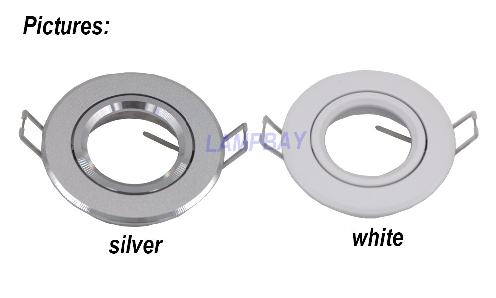 (4 Pack) spotlight fitting silver and white availa... – Vicedeal