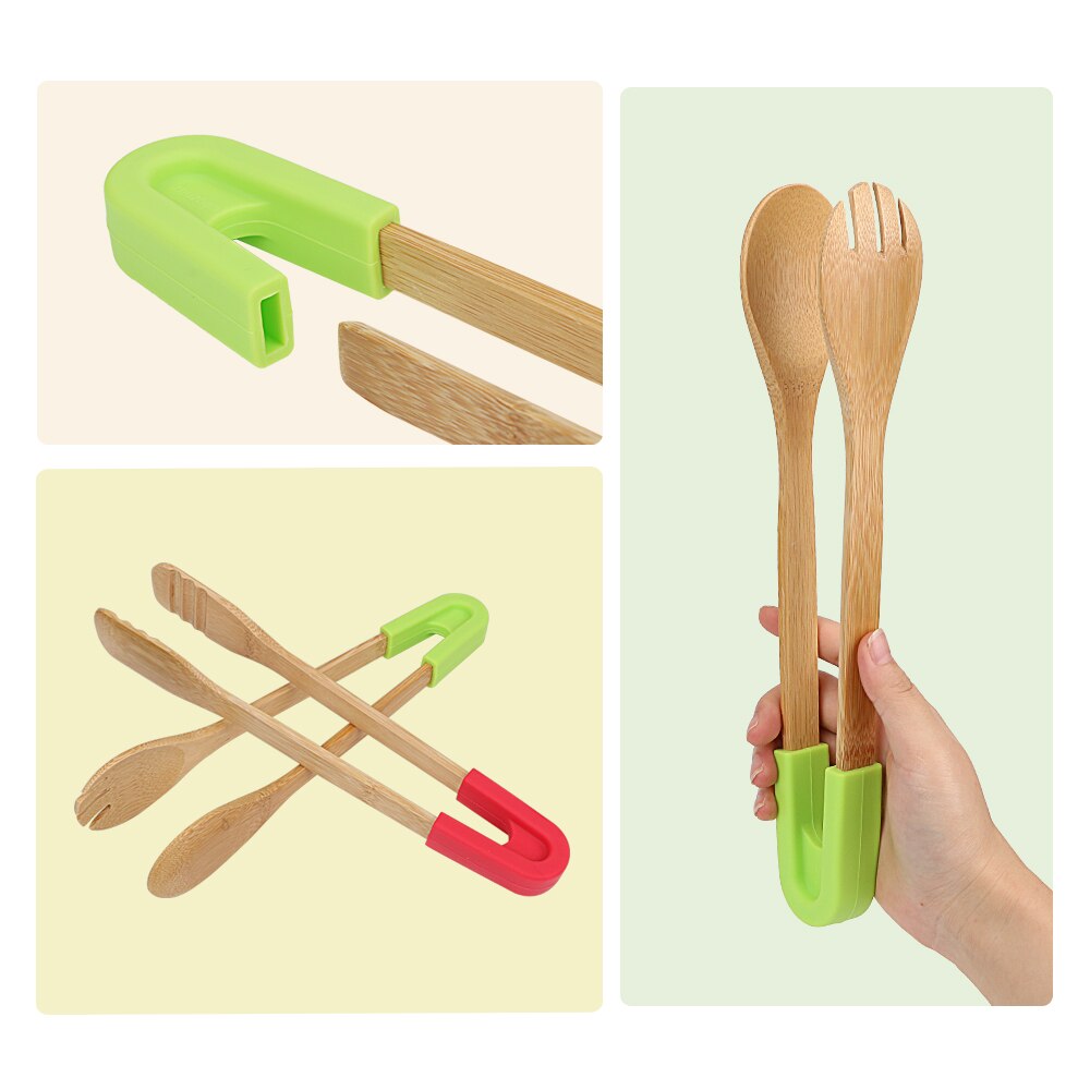 HILIFE Toaster Zangen Küche Utensilien Holz Clip S... – Grandado