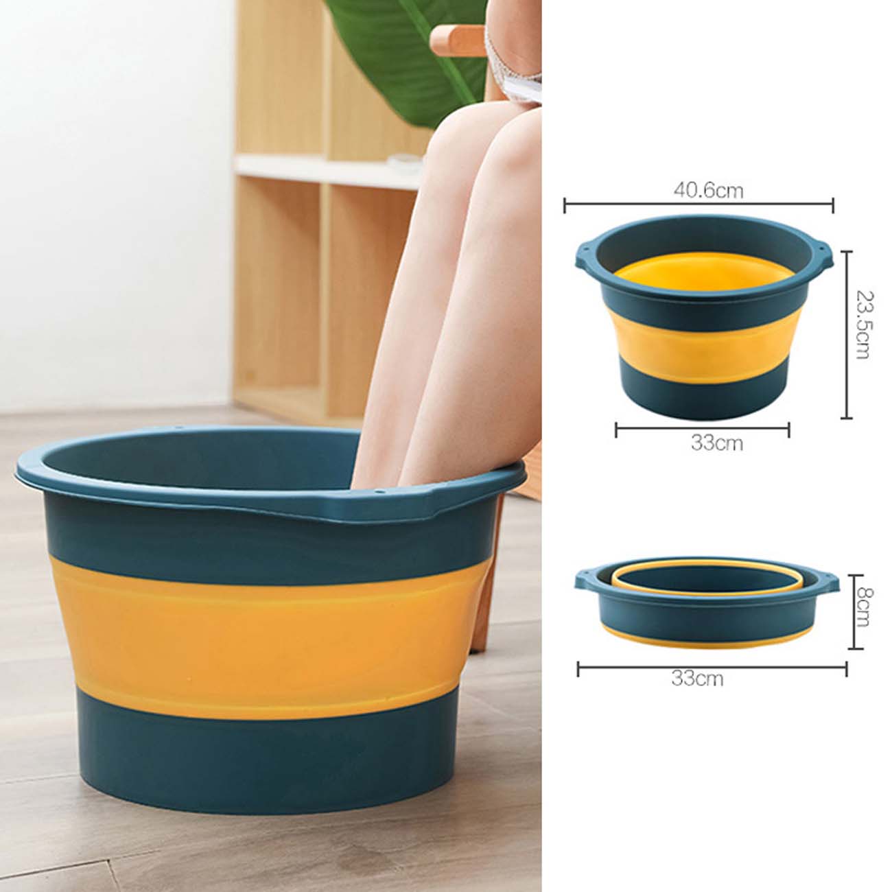 Foldable foot bath bucket household massage foot b... – Vicedeal