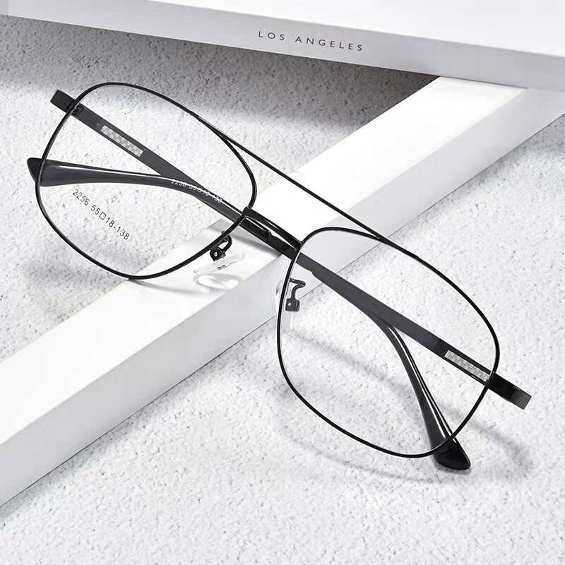 BCLEAR Vintage Big Frame Spectacle Glasses Man Dou... – Grandado