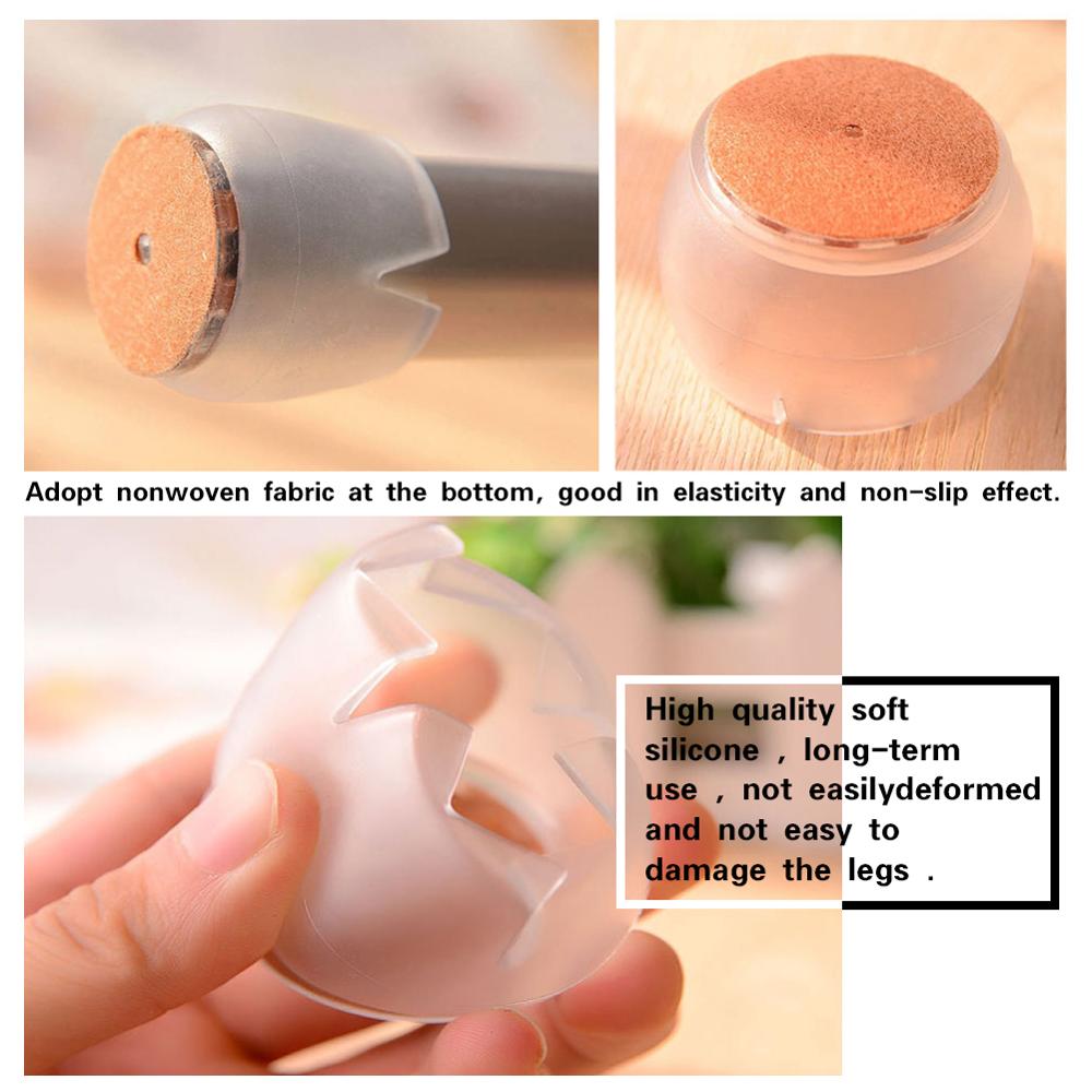 Table Chair Leg Mat Silicone Non-slip Table Chair ... – Grandado