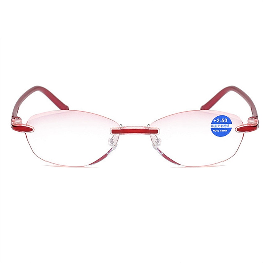 Kujuny Unti Blauw Licht Leesbril Randloze Verziend... – Grandado