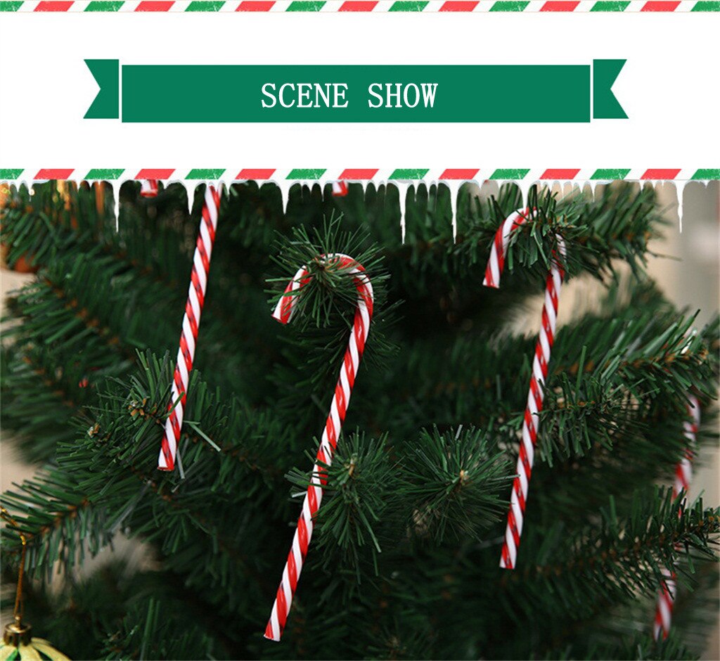 6x Christmas 15cm Candy Cane Xmas Tree Hanging Dec... – Grandado