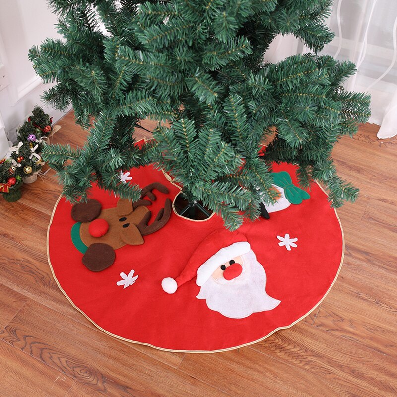 100cm Christmas Tree Red Skirt Base Xmas Floor Mat... – Vicedeal