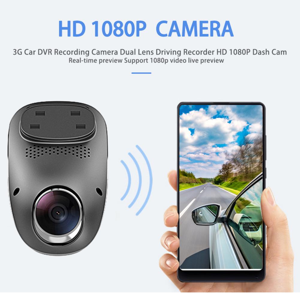 3G Car DVR Recording Camera Dual Lens Driving Recorder HD 1080P Dash ...
