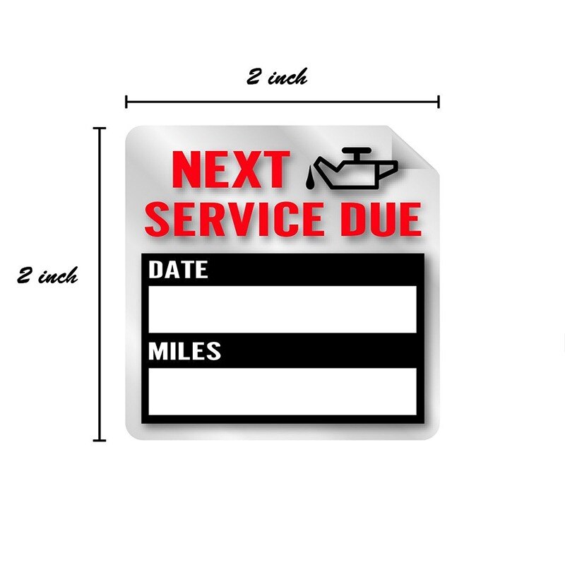 100pcs/roll Oil Change/Service Reminder Stickers W... – Grandado