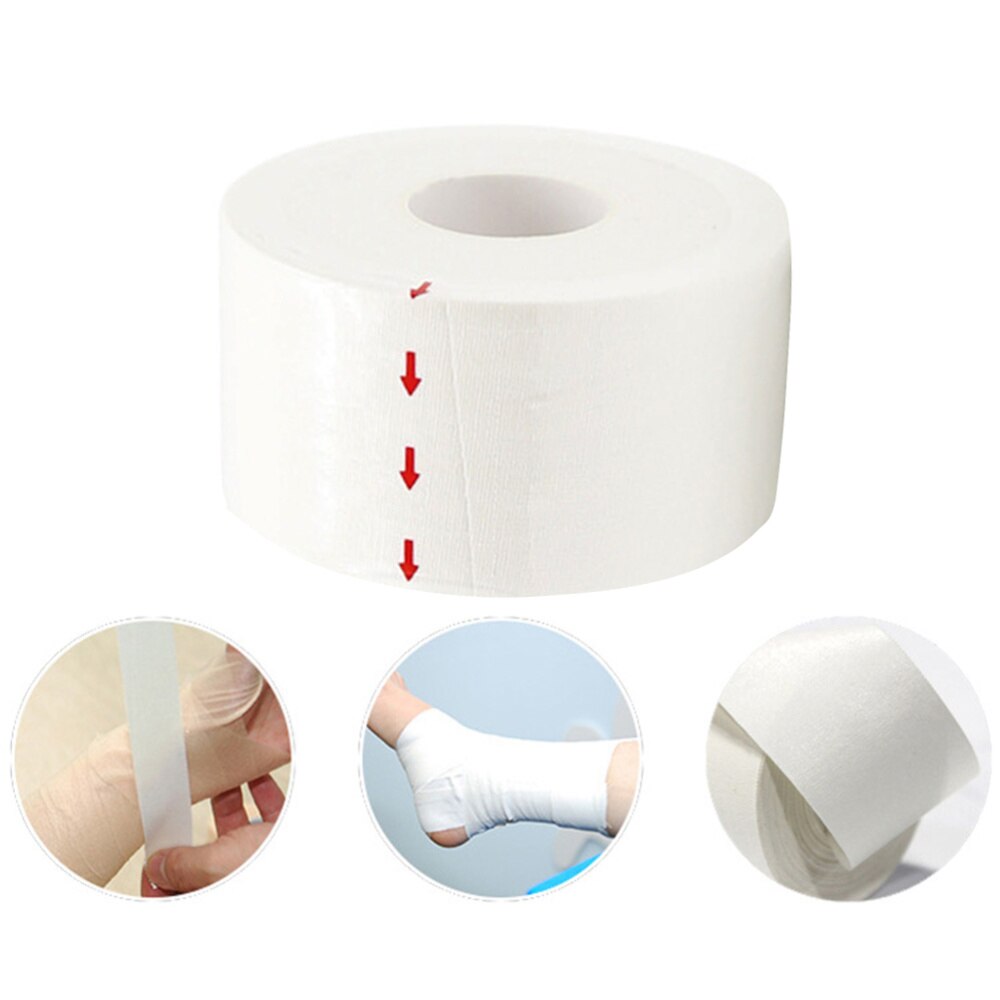 1 Roll Cotton Sport Tape Flat Edge White Tape Ankl... – Grandado