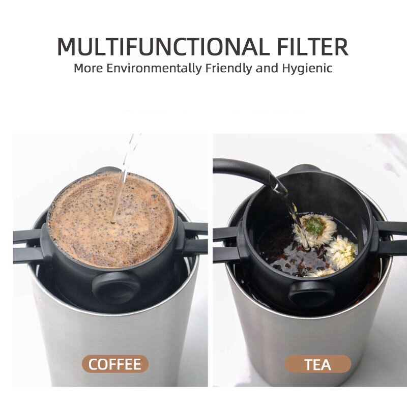 380ml/510ml Coffee Filter Portable Reusable Coffee... – Vicedeal