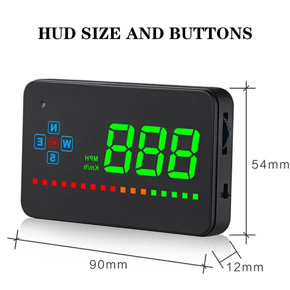 A2 Universele Hud Gps Snelheidsmeter Voor Alle Obd... – Grandado