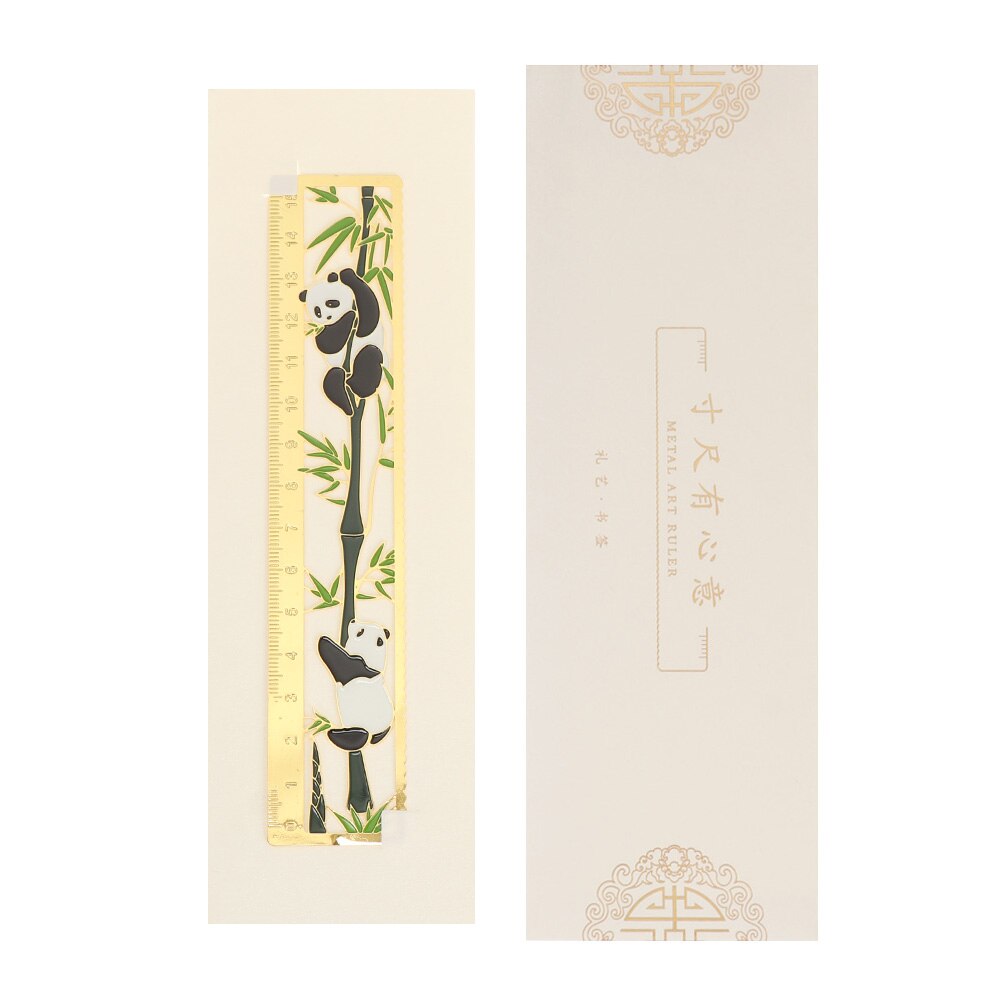 Panda Chinese Style Metal Bookmark Hollow Rulers S... – Grandado