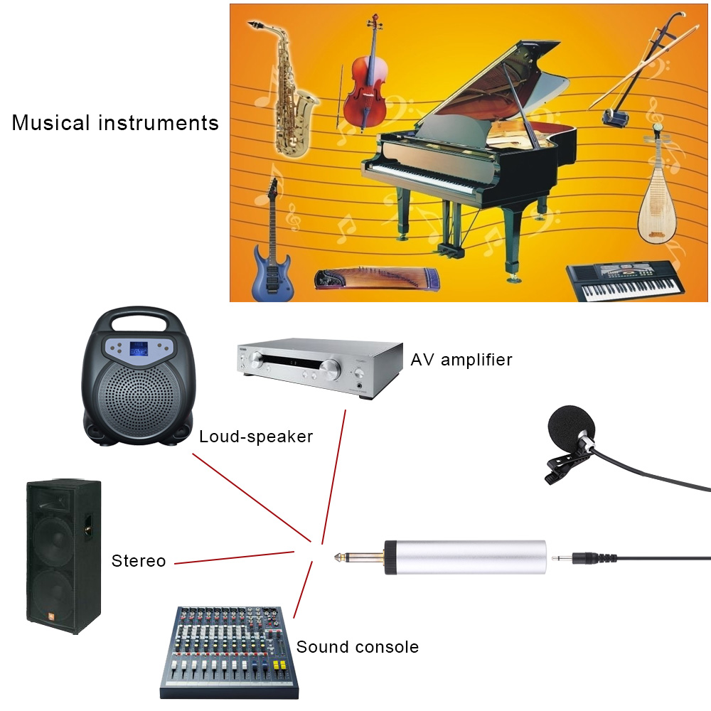 Mini Clip-on Musical Instrument Mic Portable Wired... – Grandado