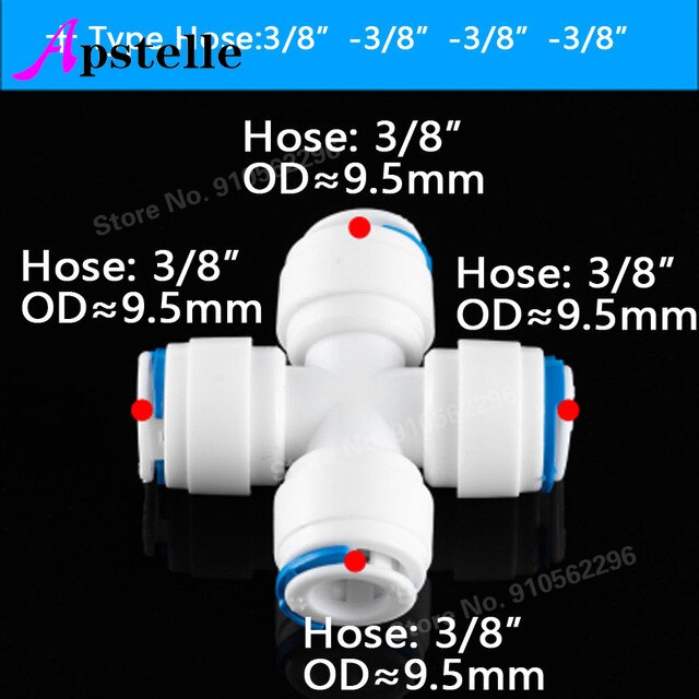 RO Water Hose Connection Straight Elbow Tee Cross ... – Grandado