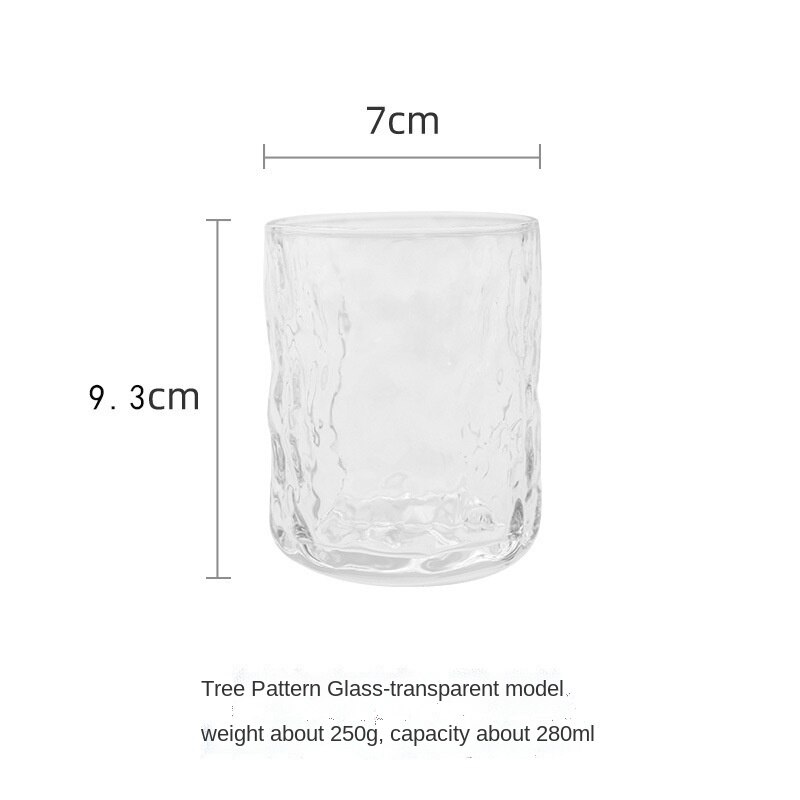 Colorful Glass Bark Grain Water Glass Whiskey Glas... – Grandado