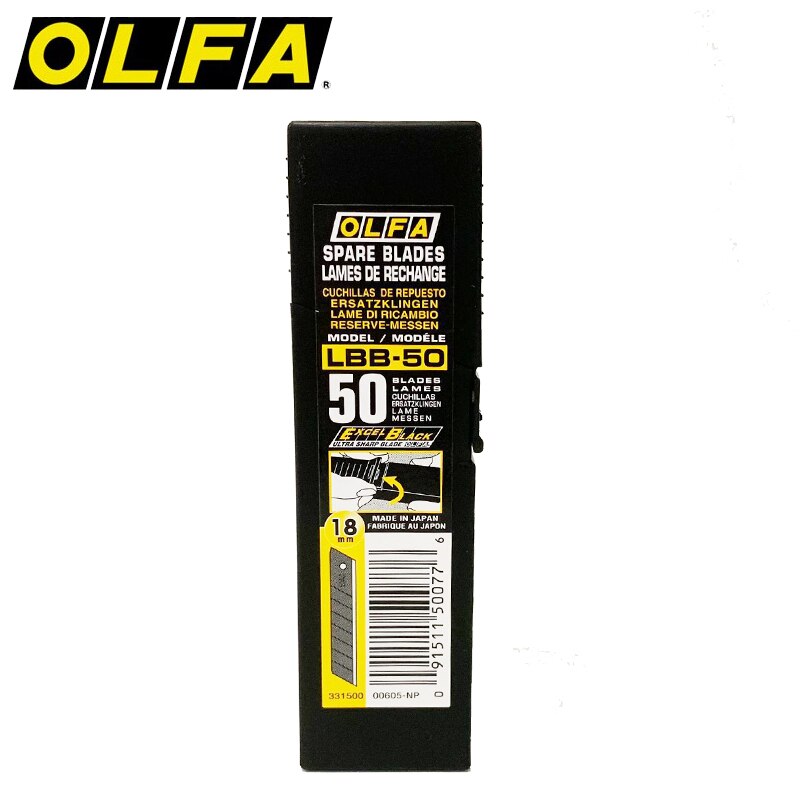 Olfa blade zwart type 18mm lbb -10 lbb -50 pl-1 l-... – Vicedeal