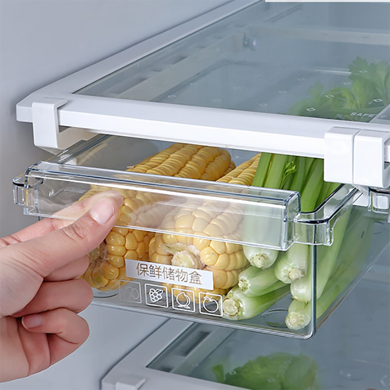 Fridge Organizer Storage Rack Freezer Shelf Pull-o... – Grandado
