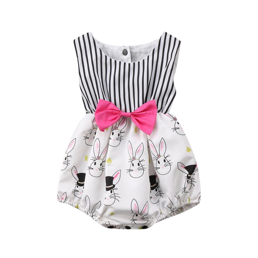 0/24M infant baby girl rompers Sleeveless Cartoon ... – Vicedeal