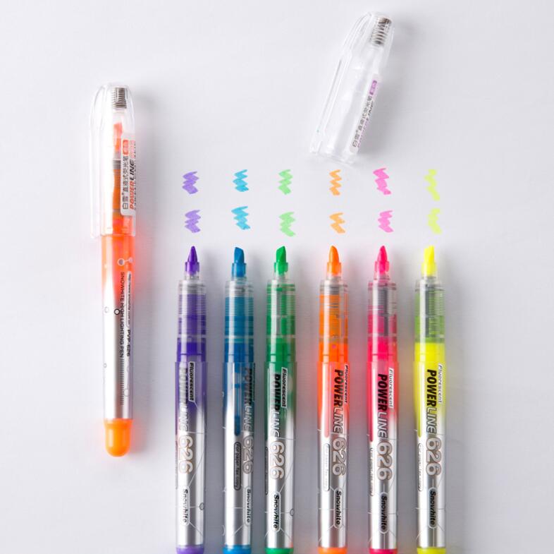 gjennomsiktig highlighter whiteboard tusj 6 stk/my... – Grandado