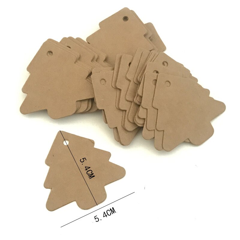 50Pcs Packaging Label Brown Kraft Paper Tags DIY s... – Vicedeal