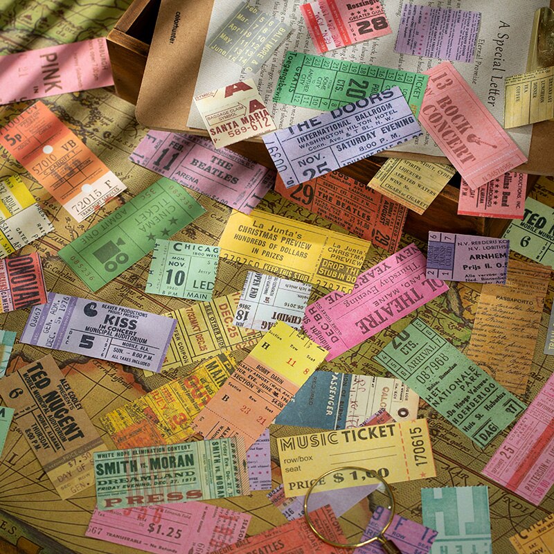 VanYi 50pcs 4 Designs Note Museum Letter Digital S... – Grandado