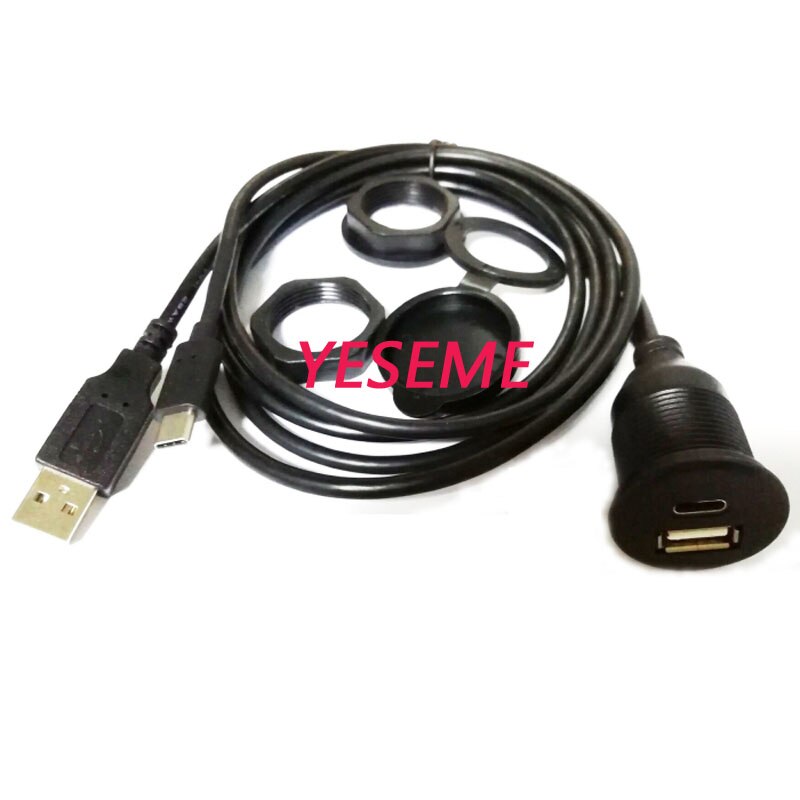 Flush Mount USB-C Type USB 2.0 Power Cable Extensi... – Vicedeal