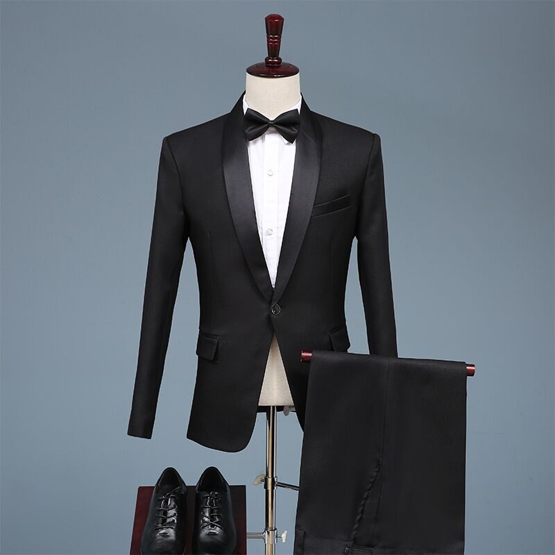 Men Fashionable Sets Stage Singer Suits Wedding Gr... – Grandado