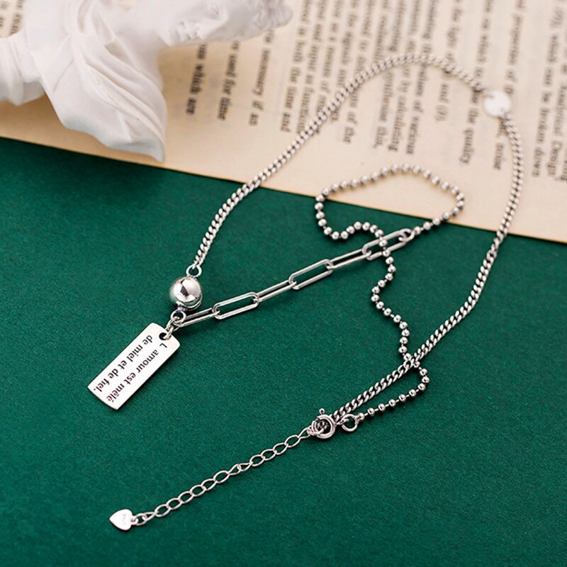Round Bead Letter Thai 925 Sterling Silver Pendant... – Grandado