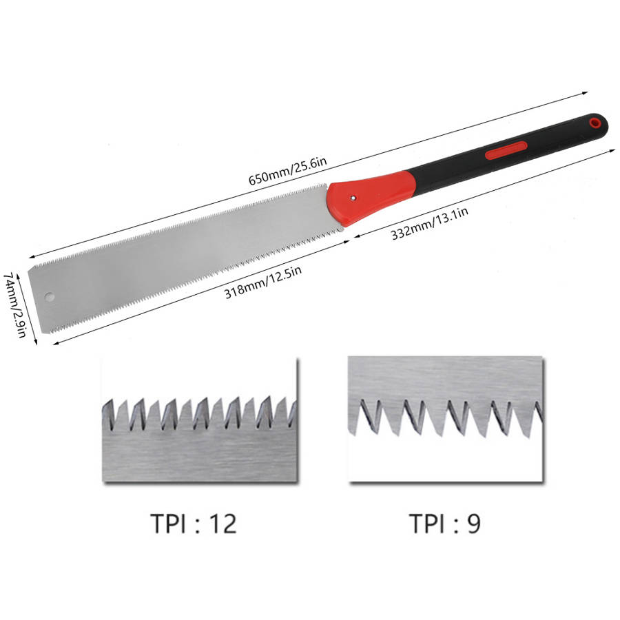 Double-Sided Saw TPR Handle Double Edge Handsaw fo... – Vicedeal