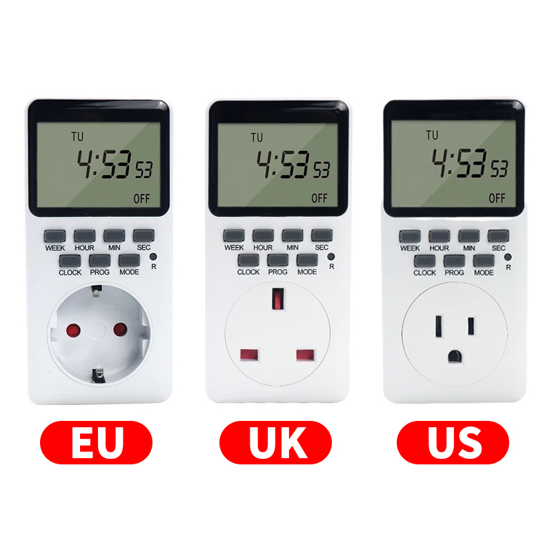 Eu us uk plug kök timer elektronisk digital timer ... – Grandado