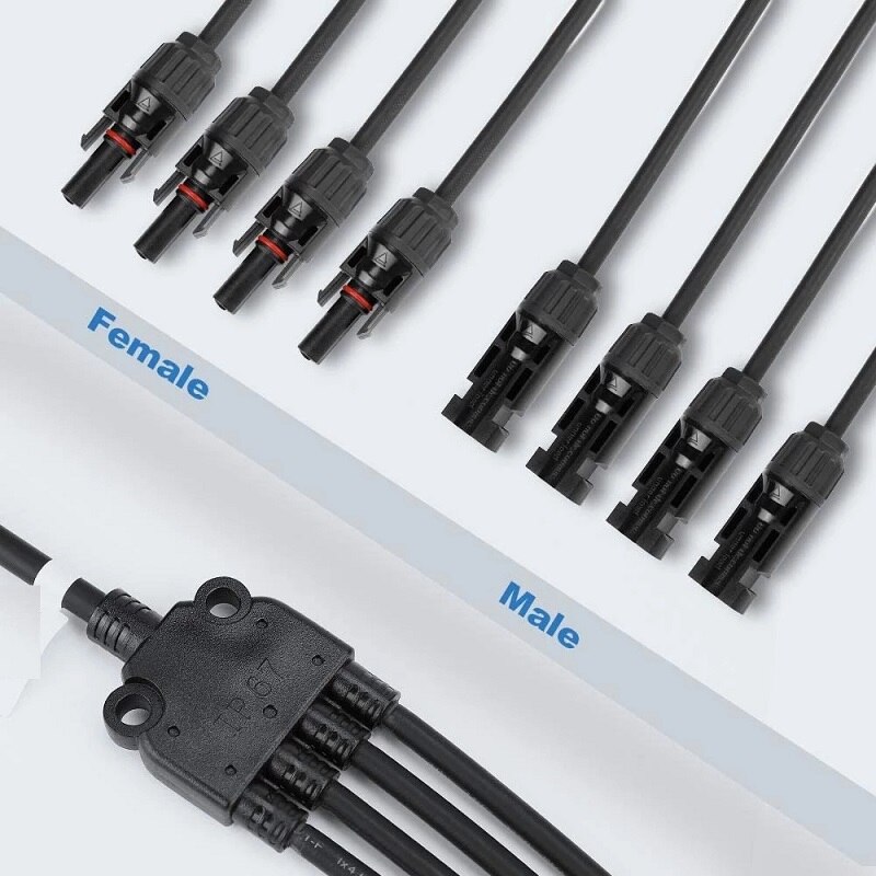 Solar Y Tak Connectors,1 Tot 4 Solar Parallel Adap... – Vicedeal