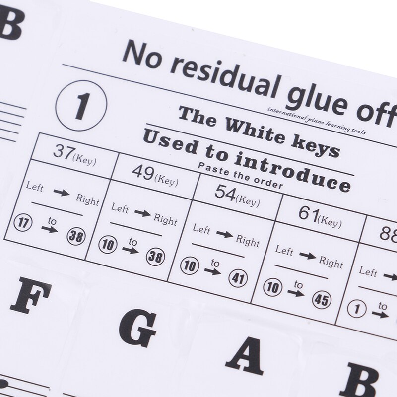 Pro Transparent Piano Keyboard Sticker Electronic ... – Grandado