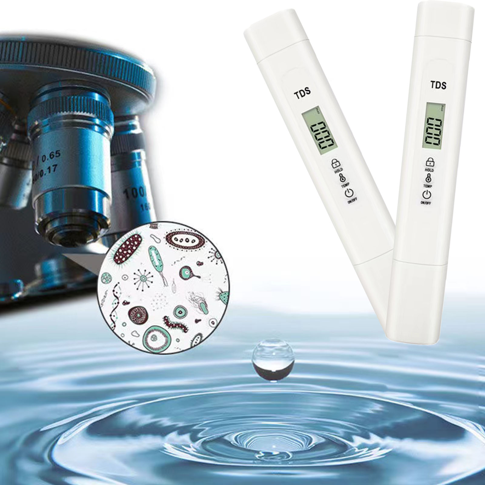 TDS Meter Digital Water Tester 3 In 1 Water Tester... – Vicedeal