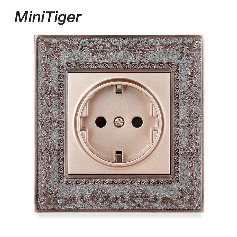 Minitiger 16A EU/DE Standard Gray Power Socket 4D ... – Grandado