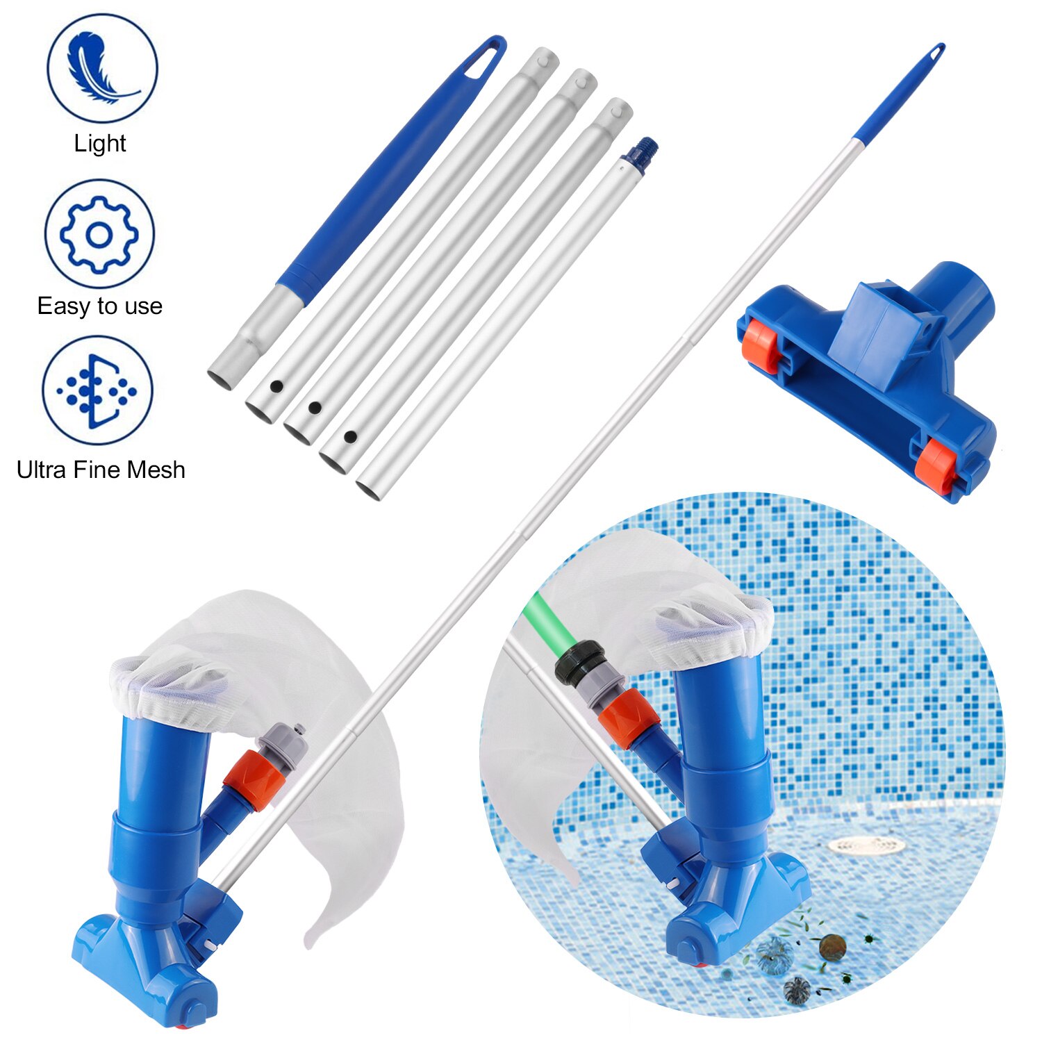 Mini Portable Swimming Pool Vacuum Cleaner for Lim... – Vicedeal