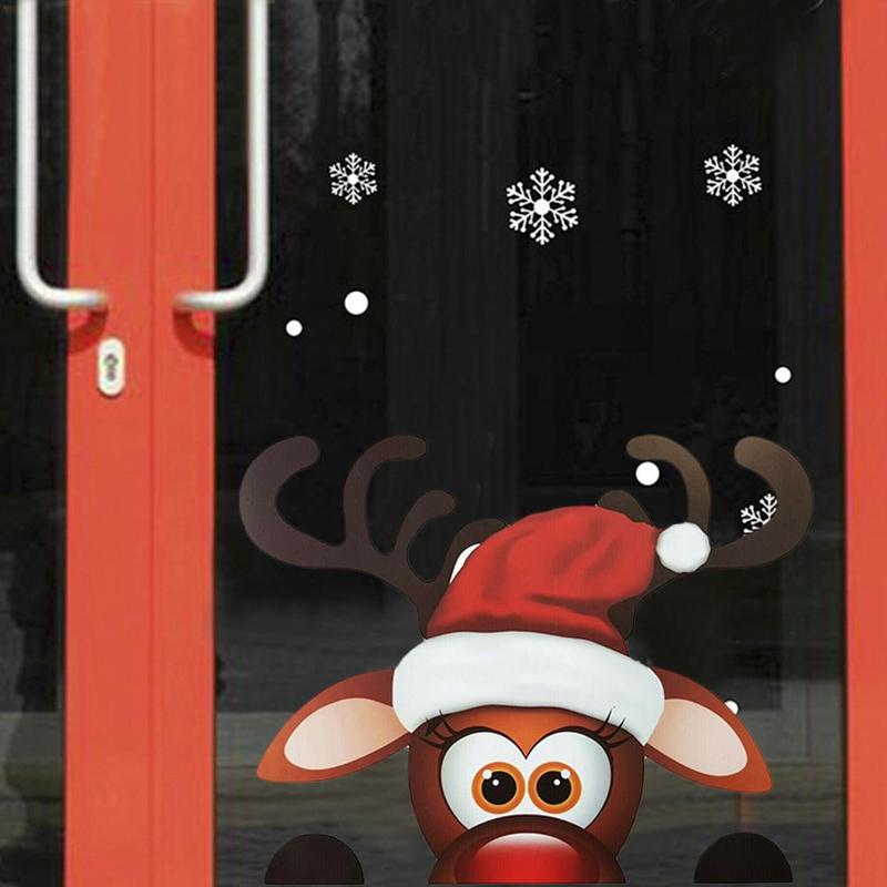 Christmas Window Reindeer Stickers For Children Se... – Grandado