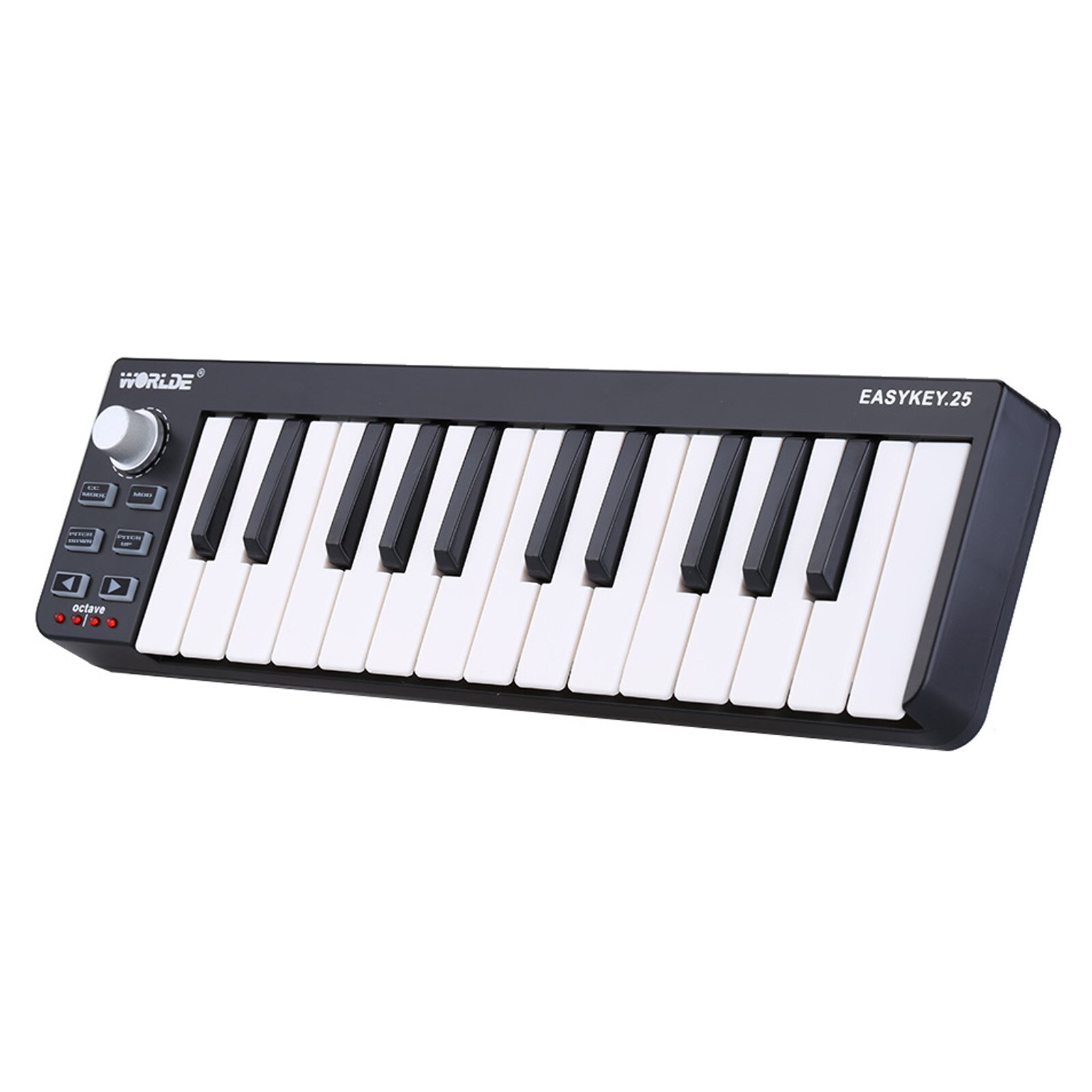 Worlde Easykey.Mini 25-Key USB MIDI Controller 25 ... – Vicedeal
