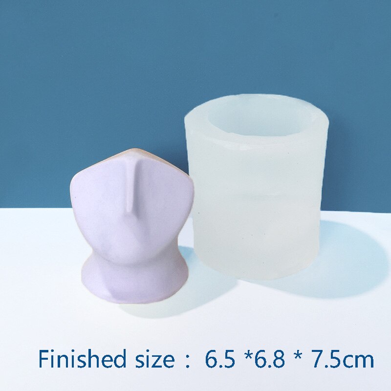 3d Siliconen Art-Object Gezicht Kaars Mold Ice Cho... – Grandado