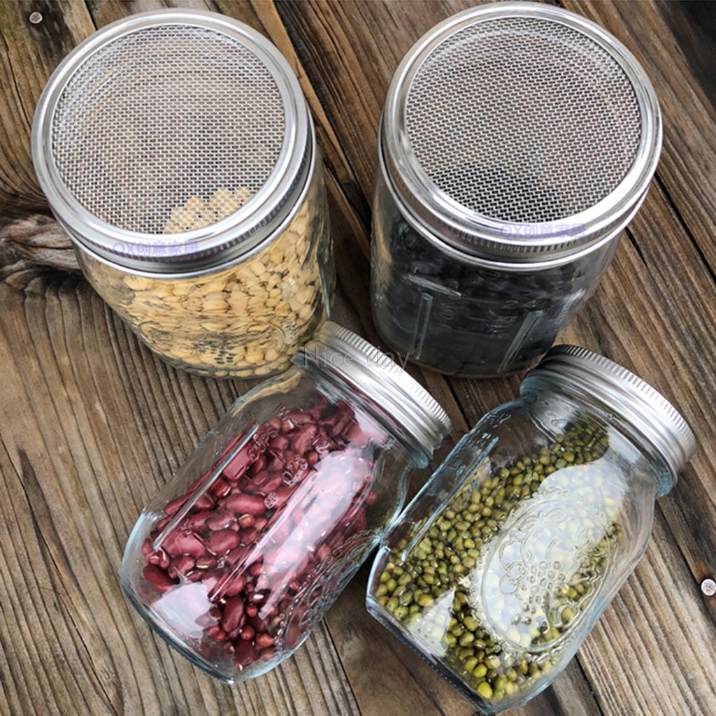 450ml Sprouting Jar With Stainless Steel Screen Li Grandado