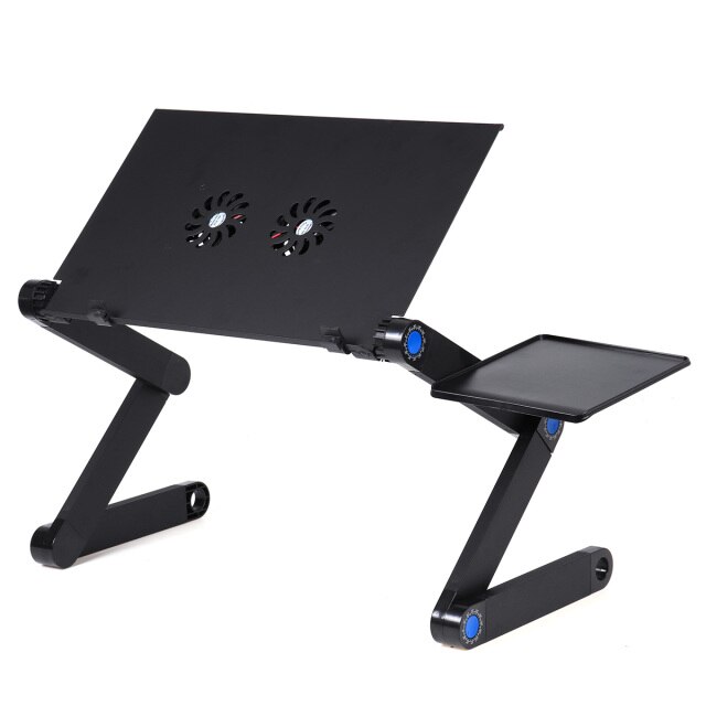Adjustable Laptop Desk with Cooling Fan Ergonomic ... – Vicedeal