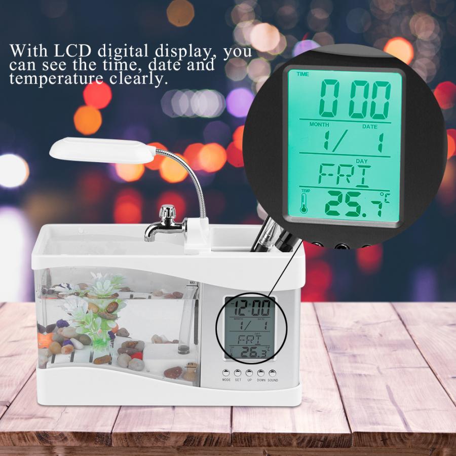 USB Desktop Mini Aquarium Fish Tank Multifunctiona... – Grandado