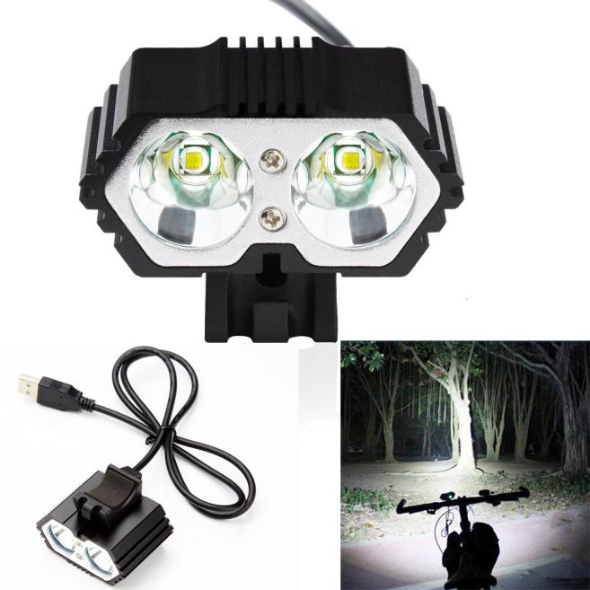 15 # 6000LM 2 X CREE XM-L T6 LED USB Wasserdichte ... – Vicedeal