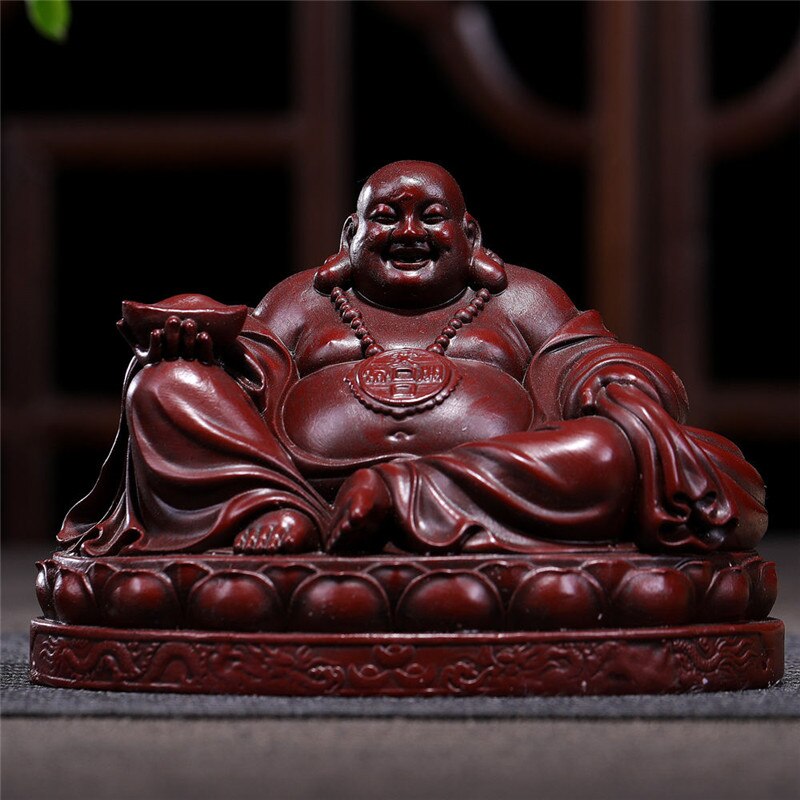 Chinese Lachende Boeddha Standbeeld Bronzen Kleur ... – Grandado