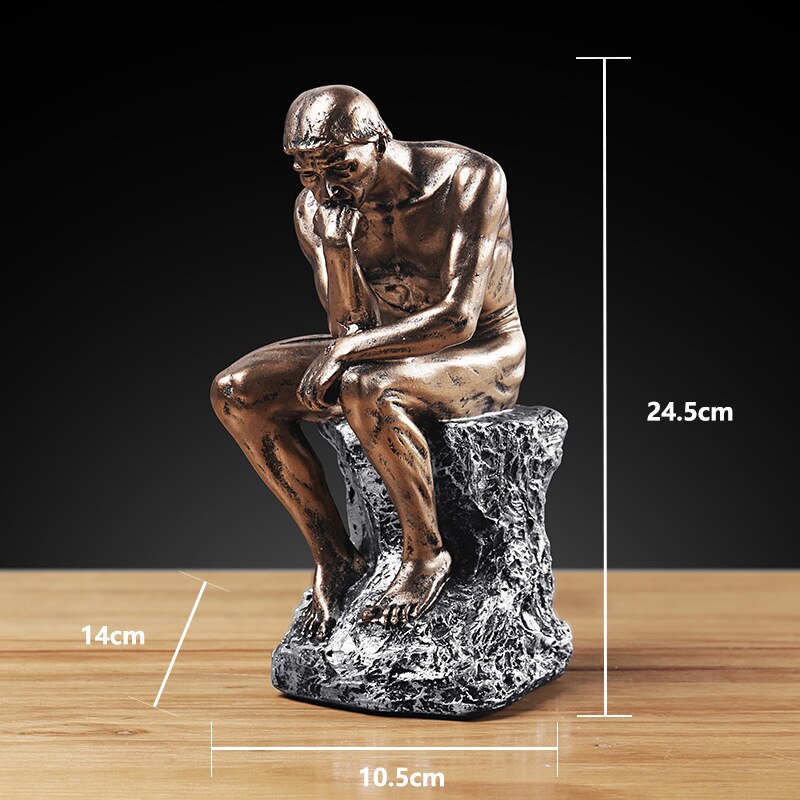 Nordic Stijl Denker Standbeeld Decoratie Creatieve... – Vicedeal