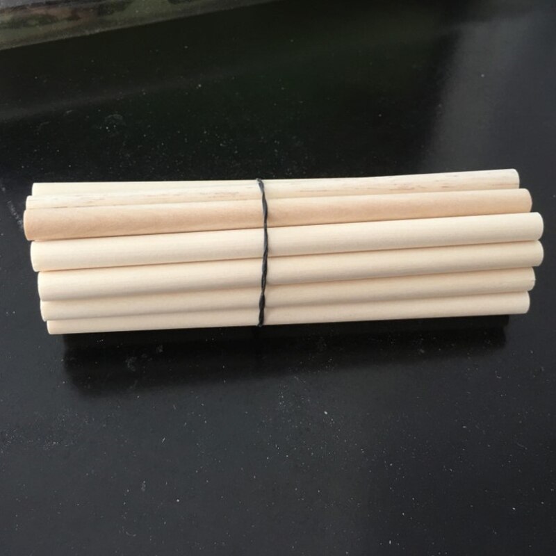 10*Wooden Dowel Rods Unfinished Hardwood Round Dow... – Grandado